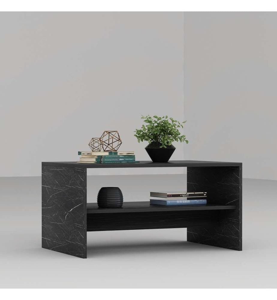 Woody Fashion Apollon Coffee Table - Black Marble | DeinDeal