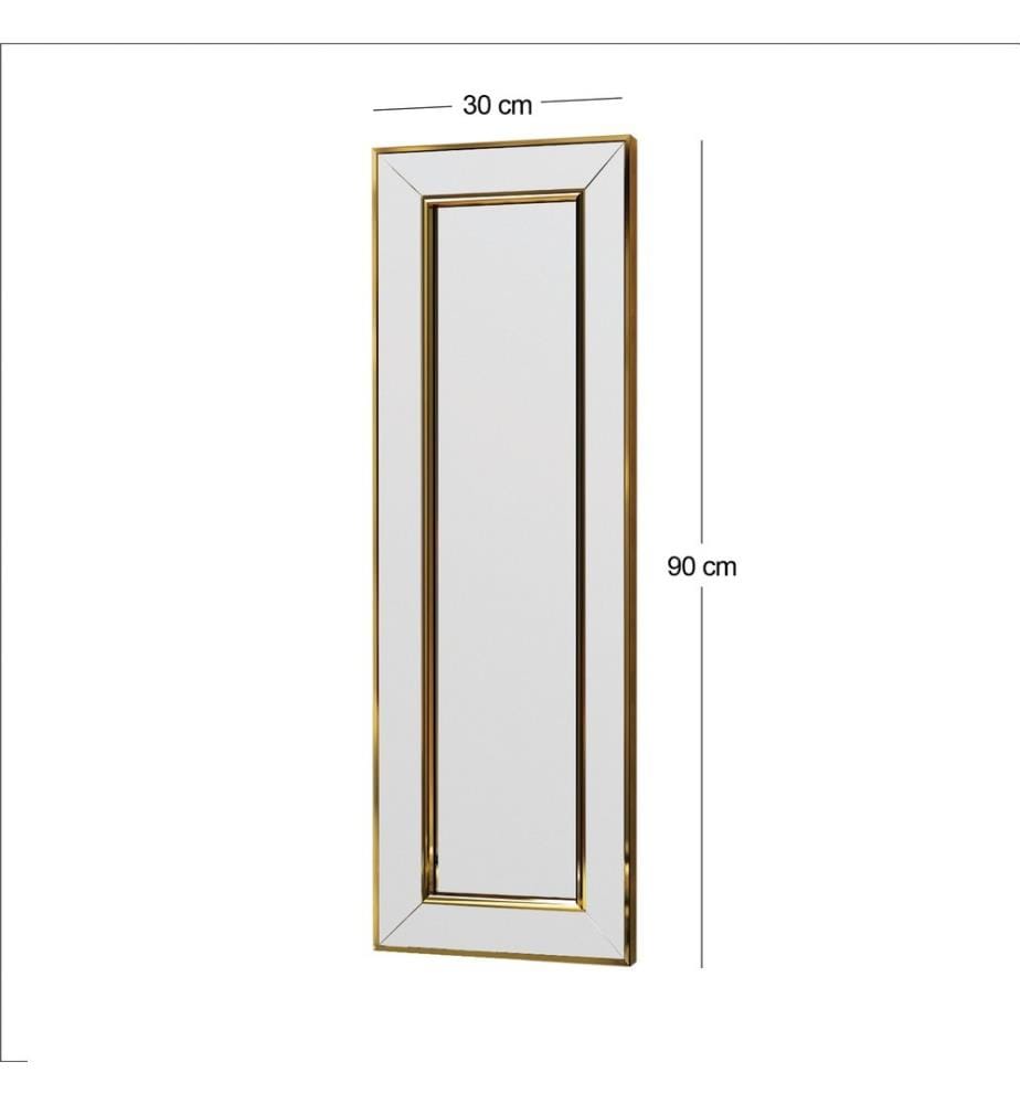 KALUNE DESIGN Mirror, Gold, MDF, Gold Framed | DeinDeal
