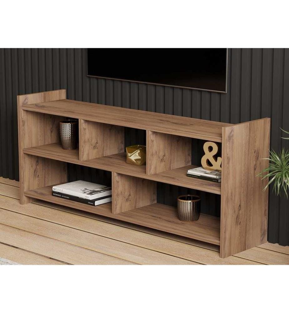 Homitis TV Stand, Atlantic Pine, 100% Melamine C… | DeinDeal