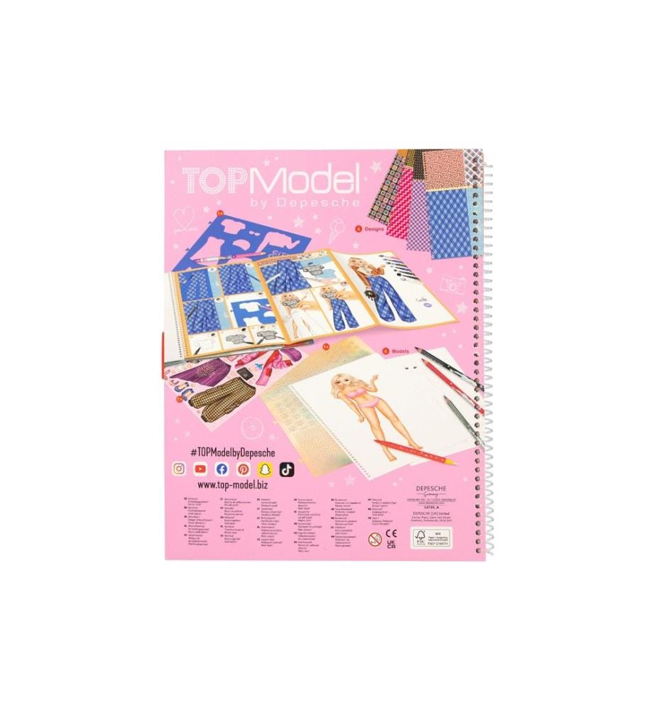 Topmodel - Malbuch Design Book Top Model 60 Seit… | DeinDeal