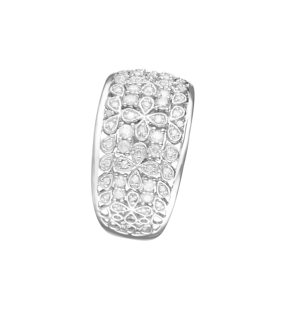 Diamond & Co Ring Flower Explosion - Weissgold 3… | DeinDeal