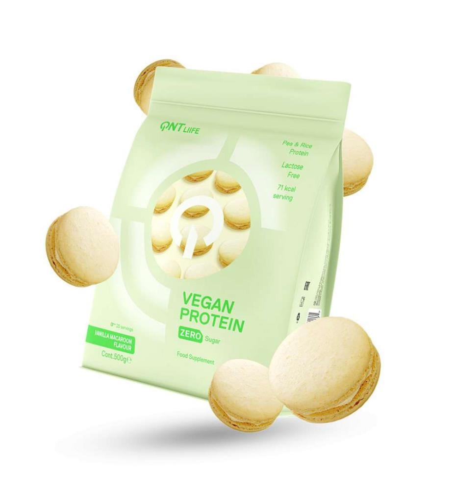 QNT Vegan Protein Zero Sugar Vanilla Macaron - 5… | DeinDeal