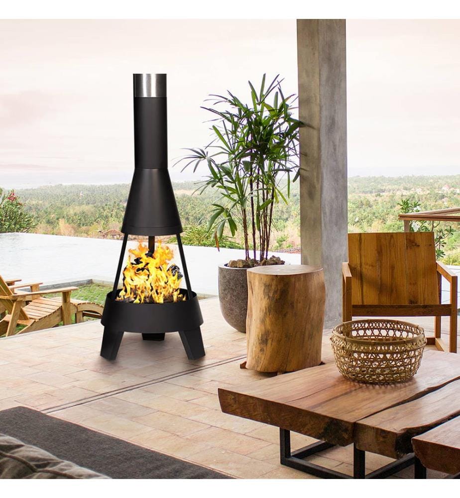 Inkazen Capri Metal Fireplace Brazier - Black | DeinDeal