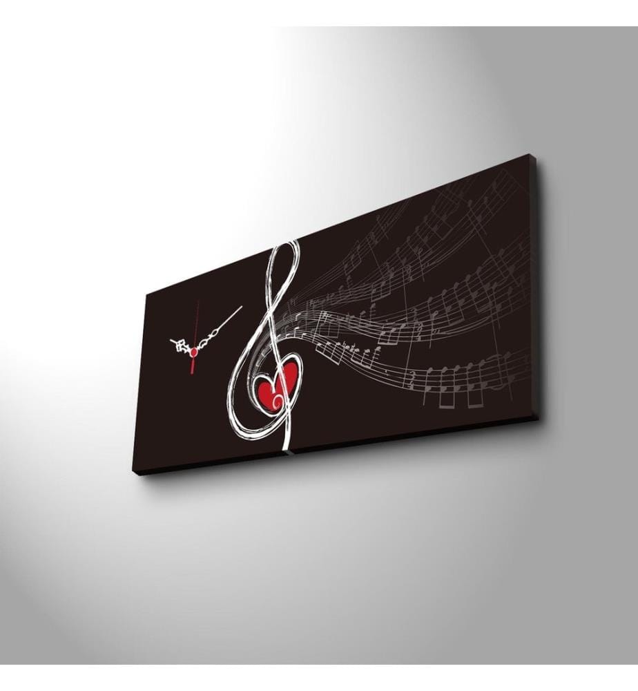 Wallity Decorative Canvas Wall Clock, Multicolor… | DeinDeal