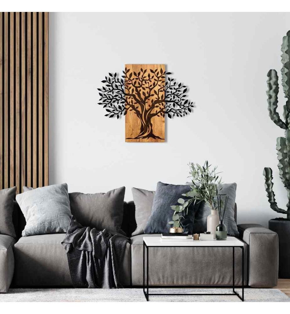 Wallity Decorative Wooden Wall Accessory, Black … | DeinDeal