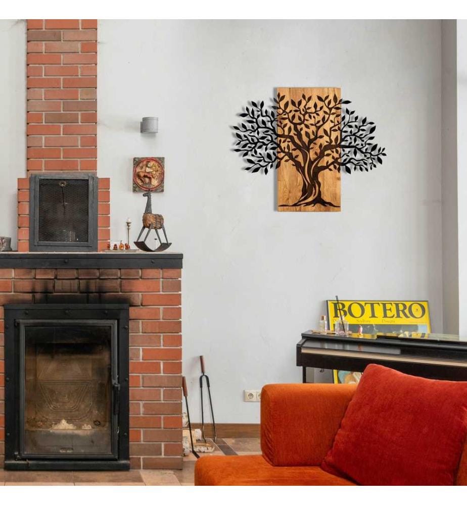 Wallity Decorative Wooden Wall Accessory, Black … | DeinDeal