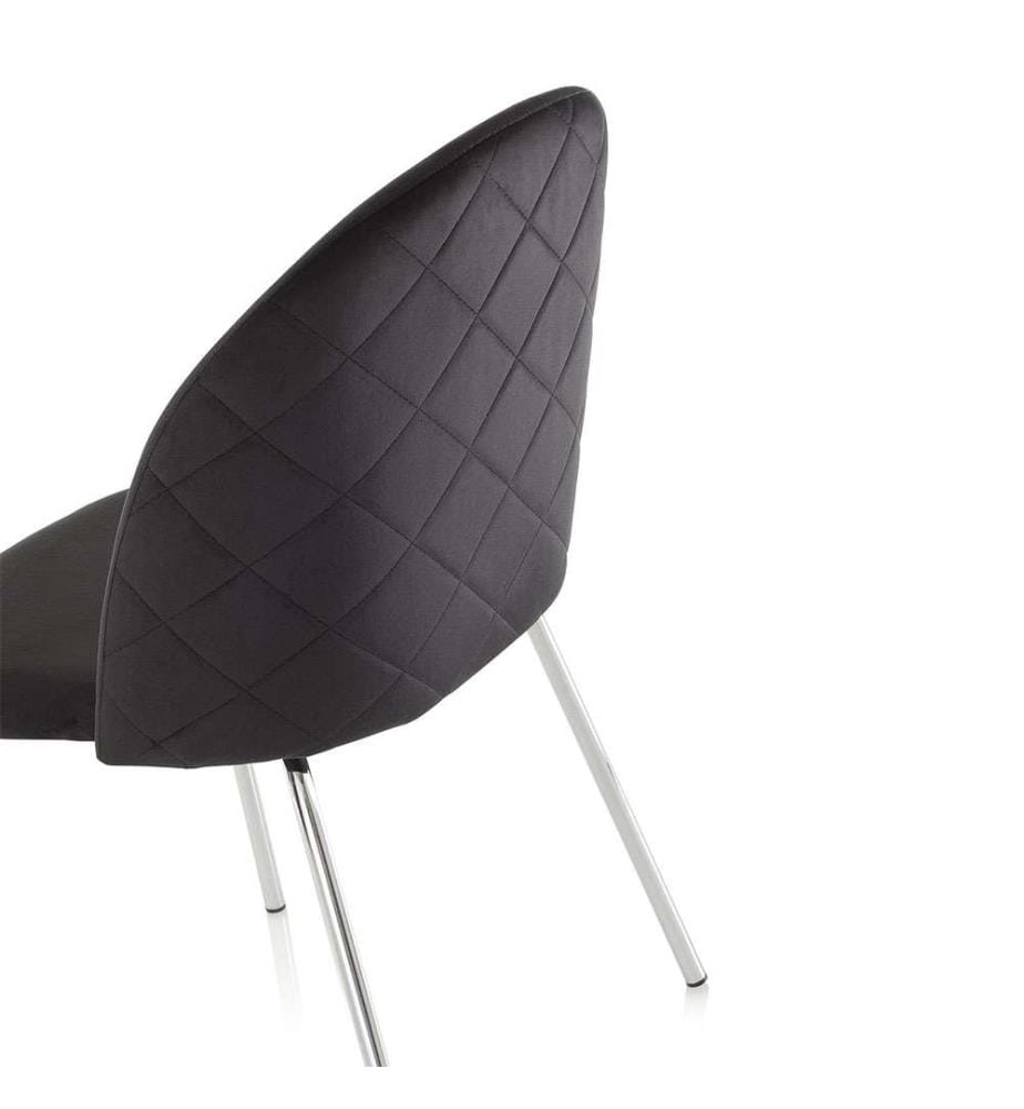 TFT Set of 2 Joy Chairs 45 x 47 x 85 cm - Black | DeinDeal