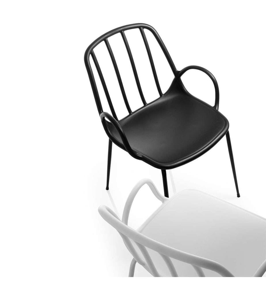 TFT Set of 4 Twine Chairs 56 x 56 x 84 cm - White | DeinDeal