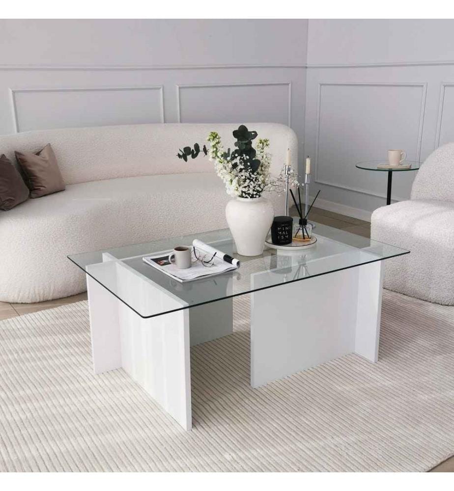 Design Couchtisch Weiss
