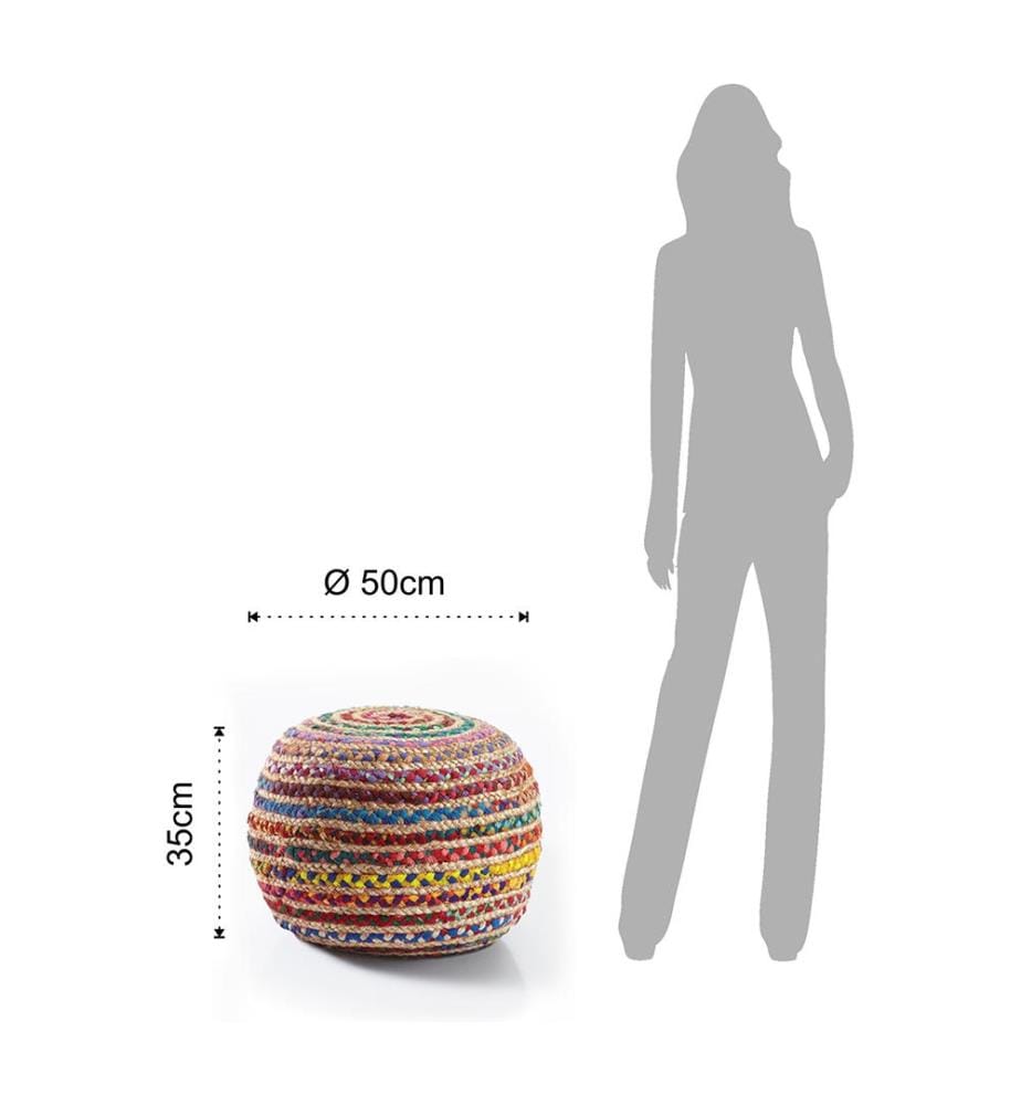 Tomasucci Pouf Rainbow - Multicolor | DeinDeal
