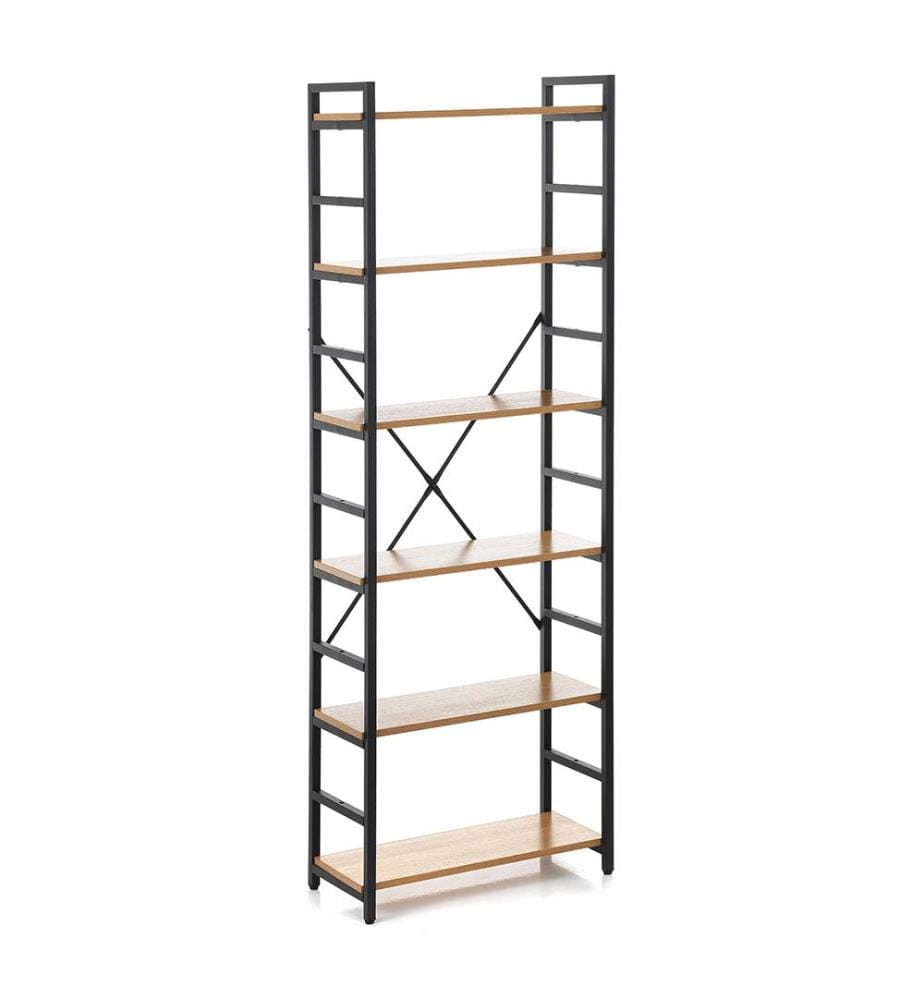 Tomasucci Bookcase Cukin 6 Evo - 185 x 60 x 28 cm | DeinDeal