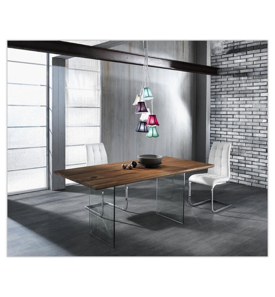 Tomasucci Float table - Brown and Transparent | DeinDeal