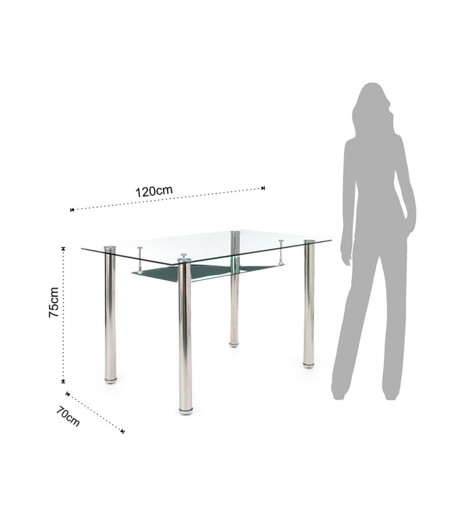 Tomasucci Desk Tense - Silver and Transparent | DeinDeal