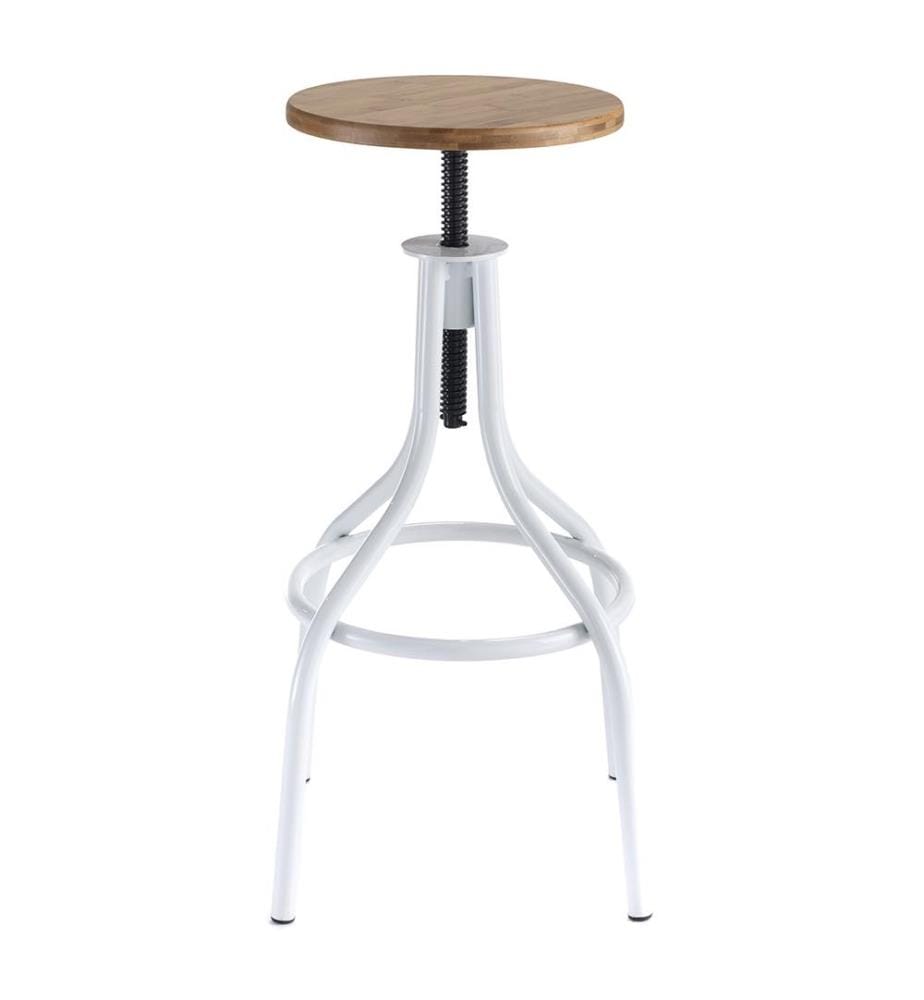 Tomasucci Pajo Adjustable Screw Stool - White an… | DeinDeal