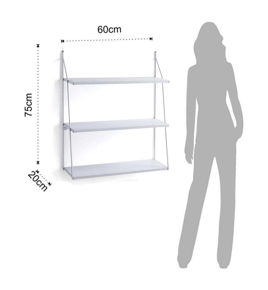 Tomasucci Fast Big Wall Shelf - Black | DeinDeal