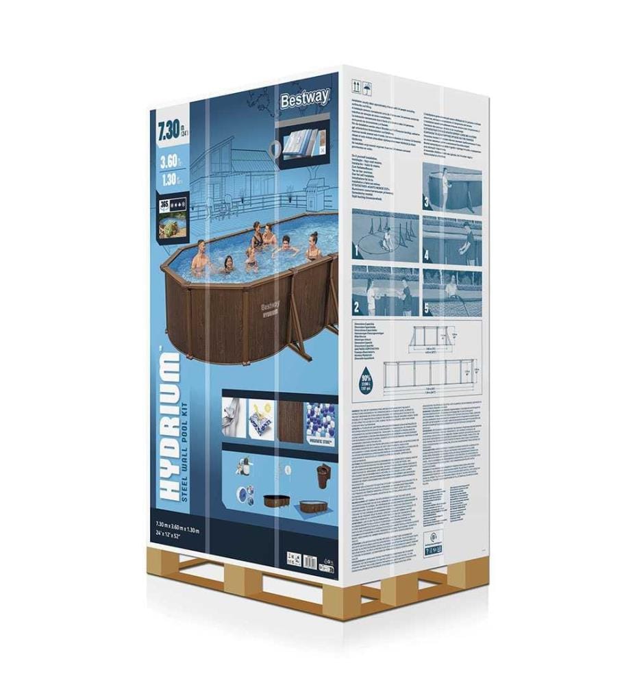 Bestway Hydrium Steel Wall Pool Complete Set wit… | DeinDeal