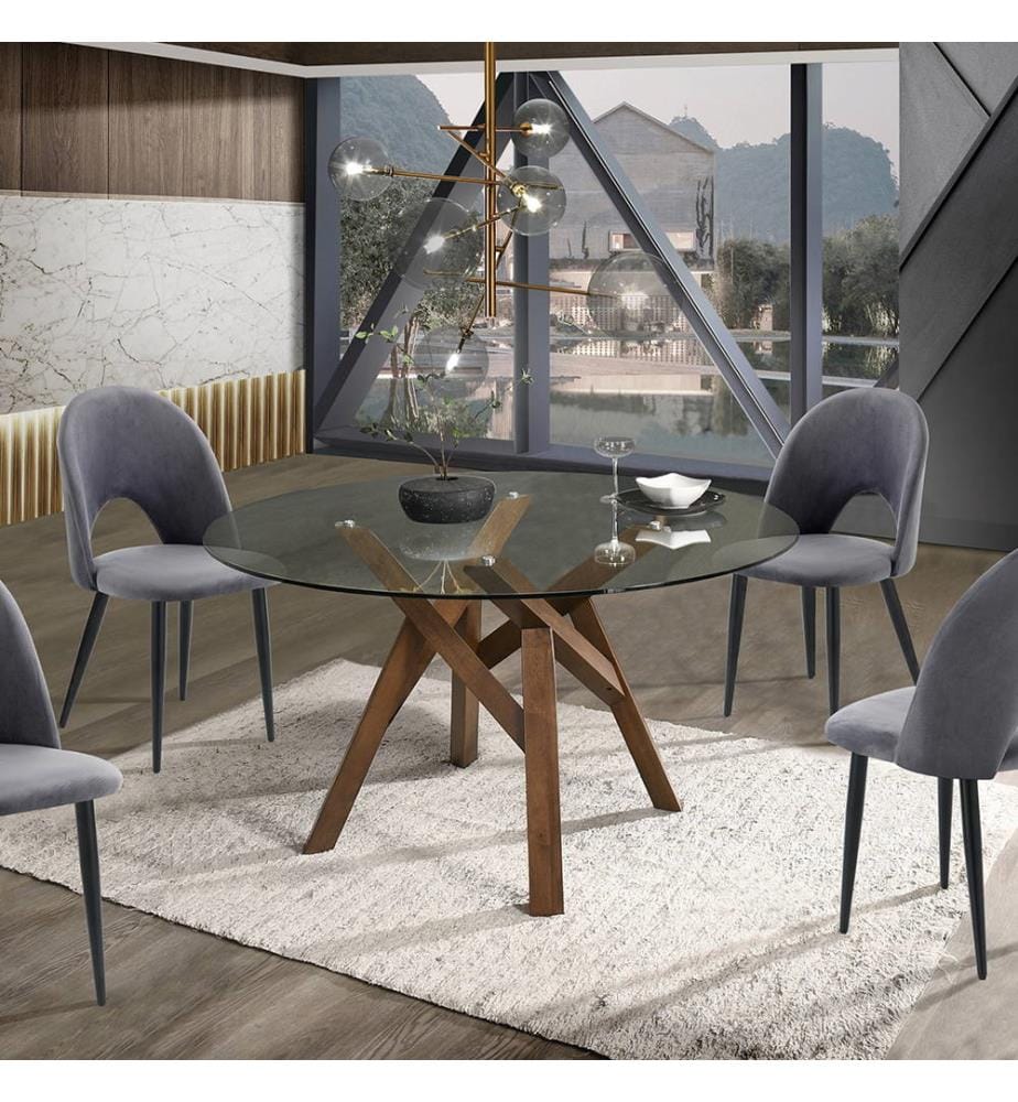 Tomasucci Cork Table - Transparent and Brown | DeinDeal