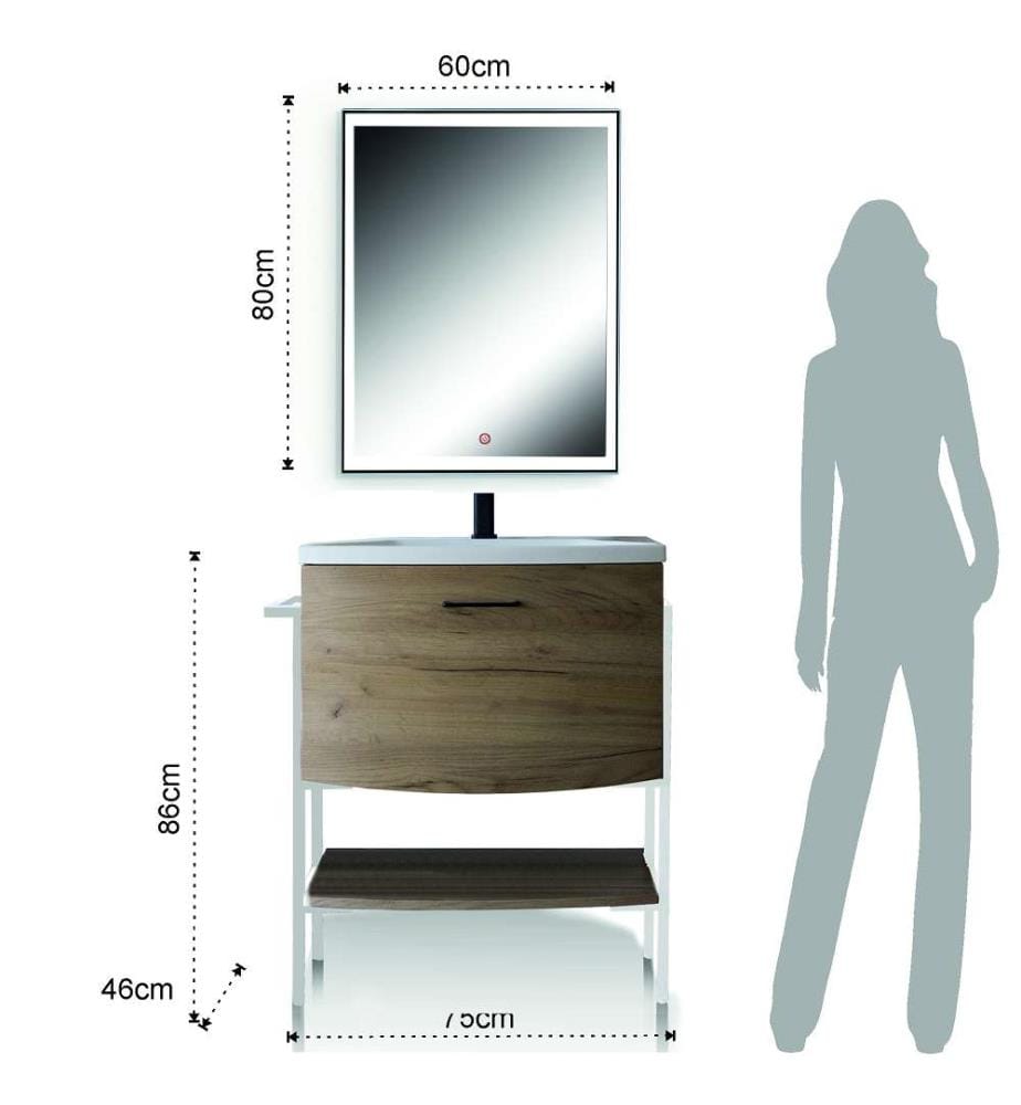 Tomasucci Loom-C Mirror cabinet - Wood - White | DeinDeal