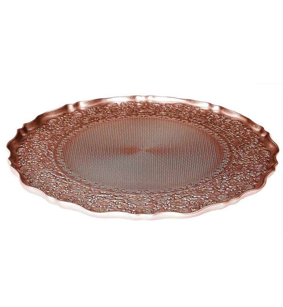Set of 6 glass plates 32 cm - Copper | DeinDeal