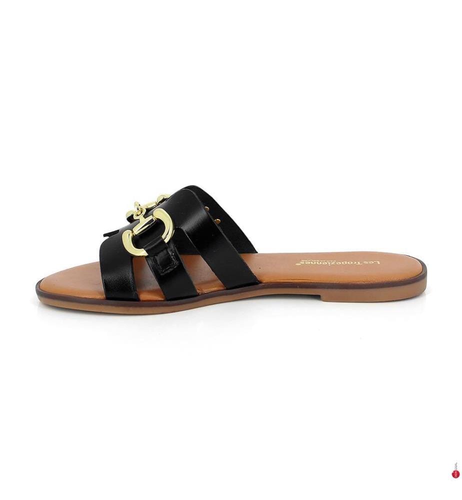 Hamia Mules - Brown and Black | DeinDeal