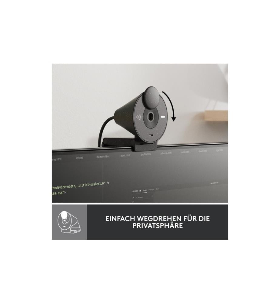 LOGITECH - Webcam Brio 300 Graphite | DeinDeal