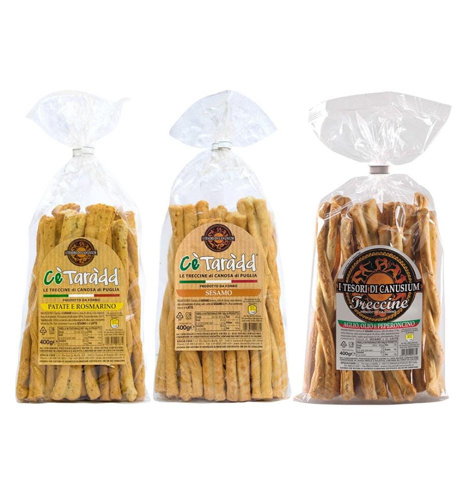 Apulia Food Apero Gebäck Le Treccine - 3 x 350 g | DeinDeal