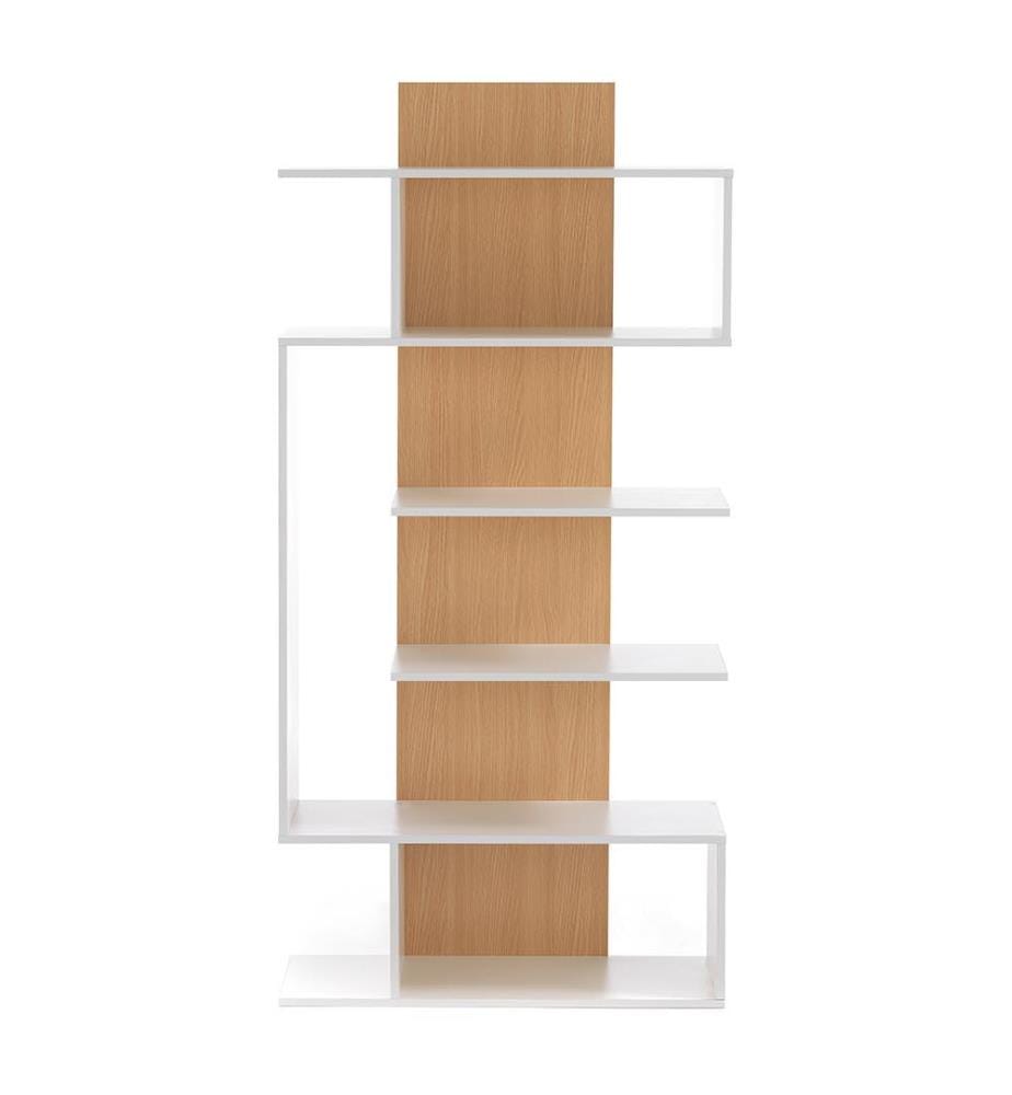 Tomasucci Wall Column Bookcase Tower - B - White | DeinDeal