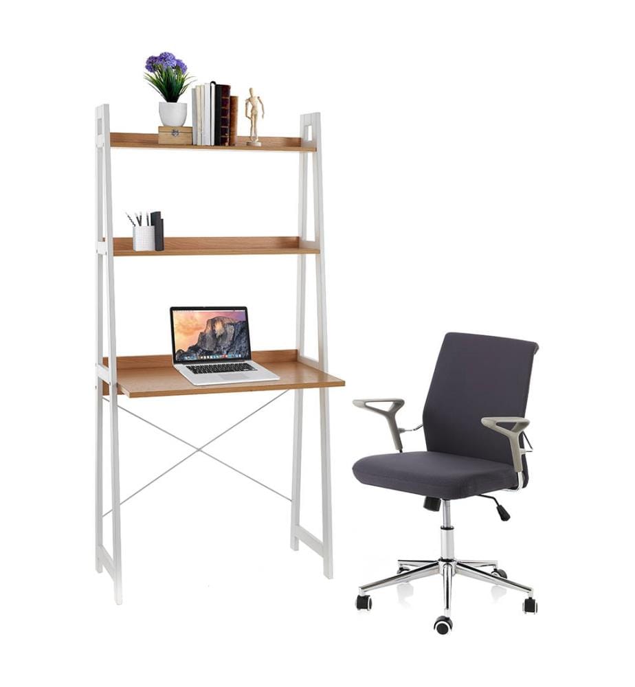 Tomasucci Library/ Computer Desk Edmond - White … | DeinDeal