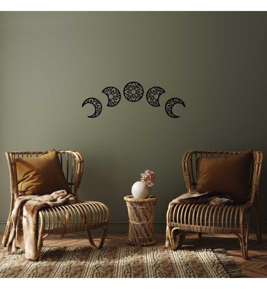 Wallity Decorative Metal Wall Accessory, Black, … | DeinDeal