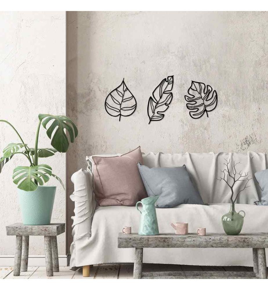 Wallity Decorative Metal Wall Accessory, Black, … | DeinDeal