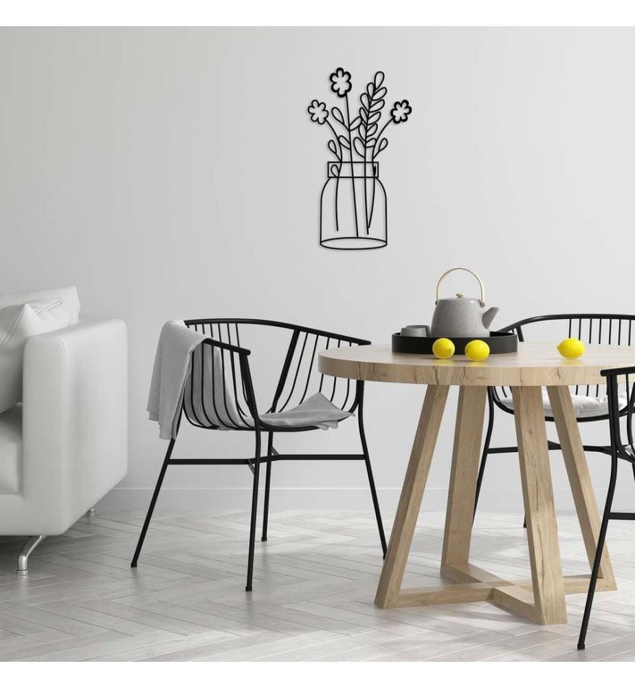 Wallity Decorative Metal Wall Accessory, Black, … | DeinDeal