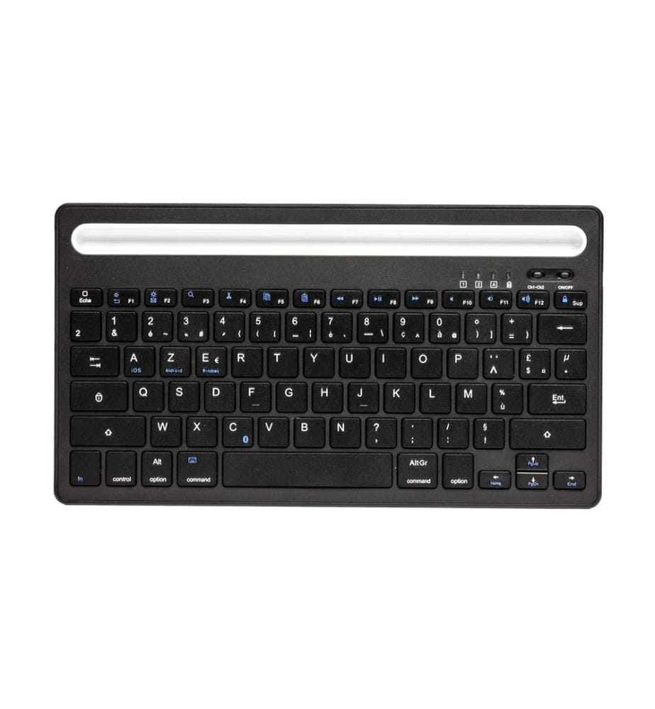 M4 Wireless Azerty Keyboard - Black & White | DeinDeal