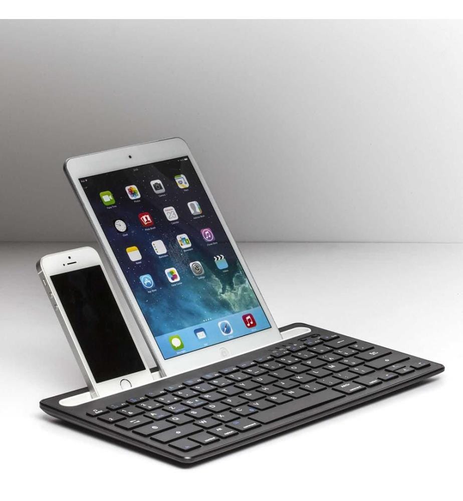 M4 Wireless Azerty Keyboard - Black & White | DeinDeal