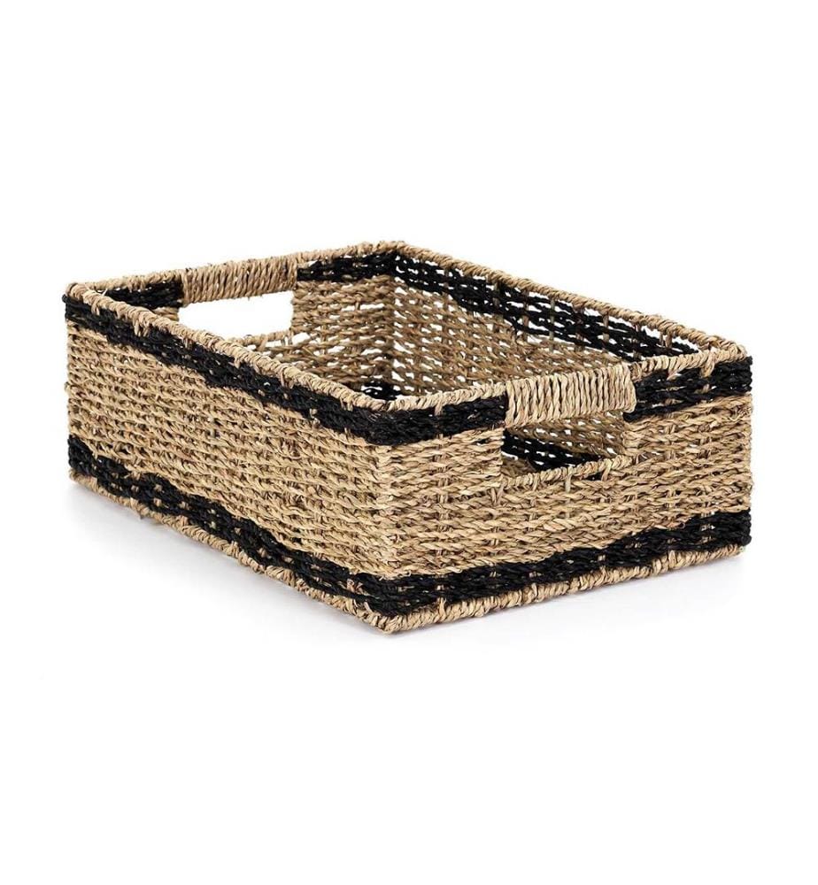 Basket Rectangular Braid x3 - Brown, Black | DeinDeal