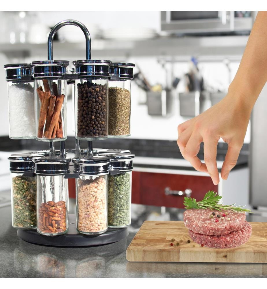 Carousel 2 levels 16 Jars Covered Plastic Key | DeinDeal