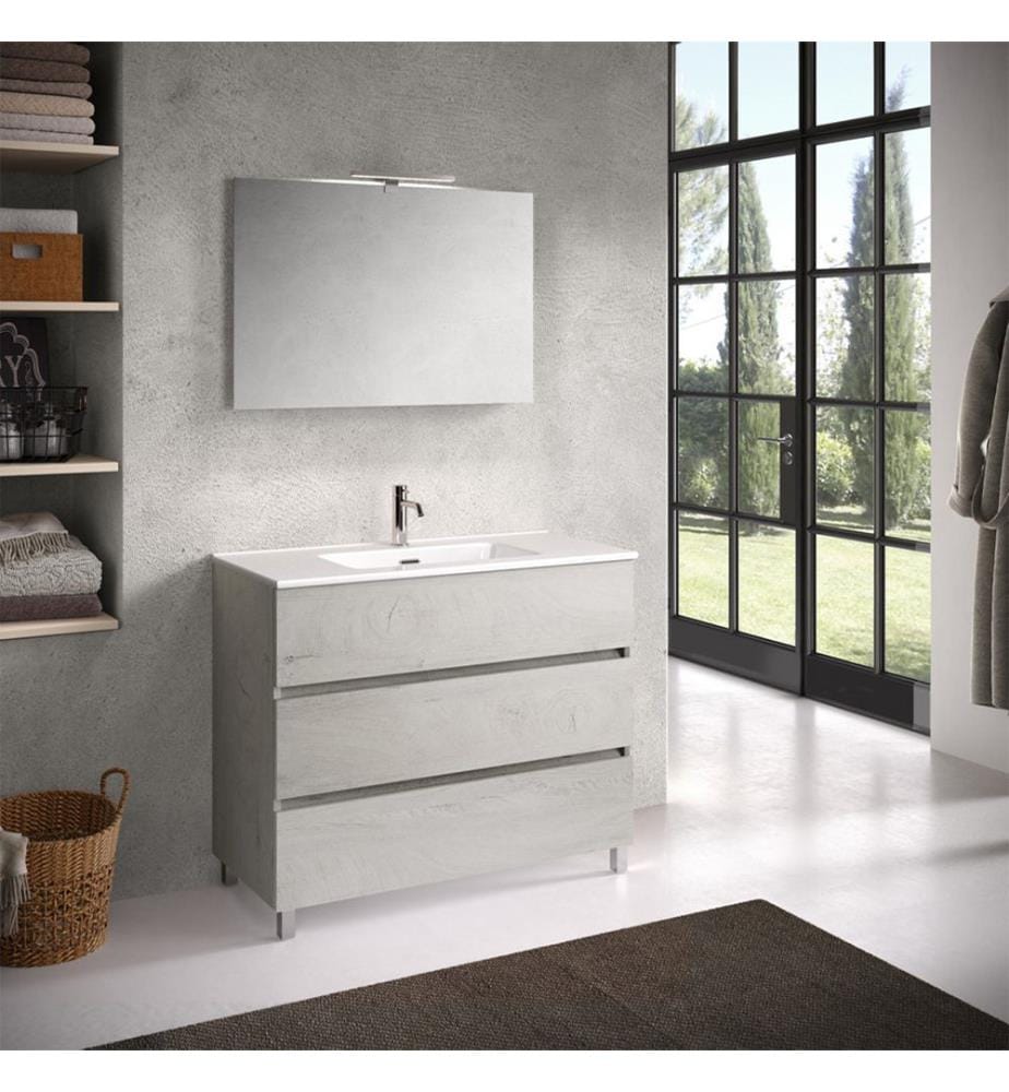 TFT Bathroom Vanity 4 Pieces Titan Alaska - Whit… | DeinDeal