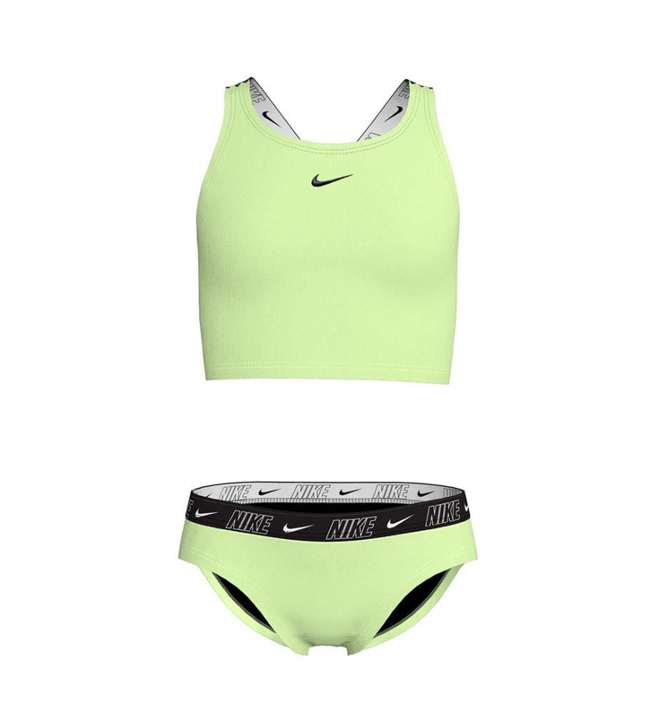 Nike Logo Tape Crossback Midkini Set - Volt | DeinDeal