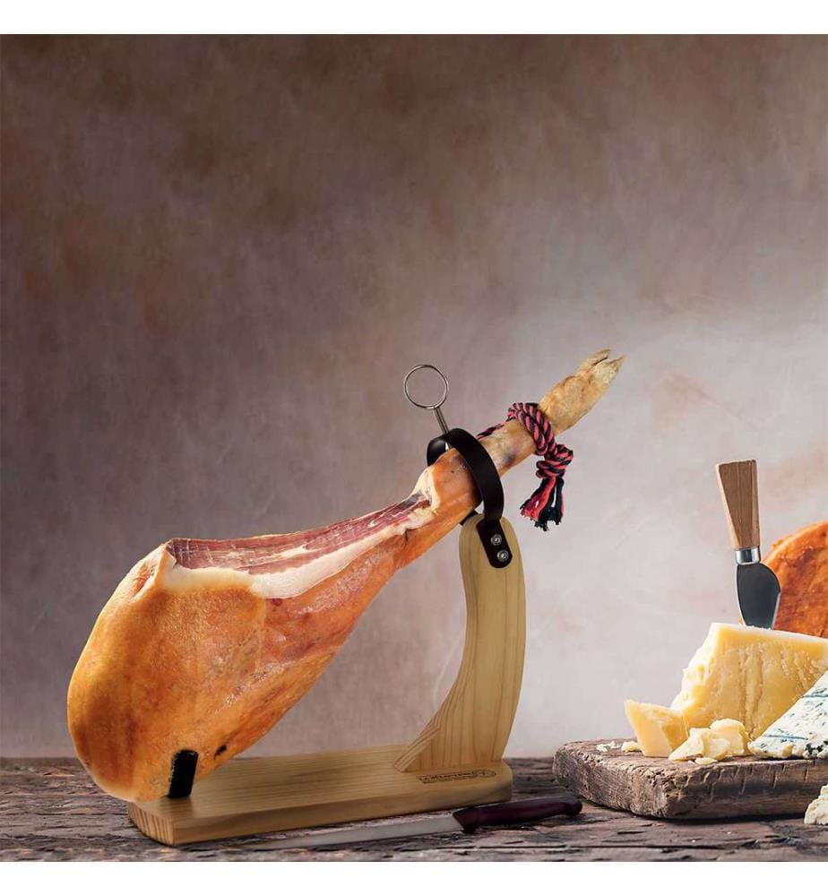 Ham Holder With Knife - Brown and Black | DeinDeal