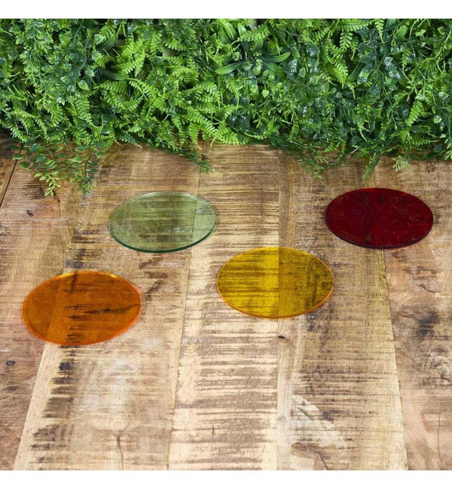 Colored Coasters D10 cm - Multicolored | DeinDeal