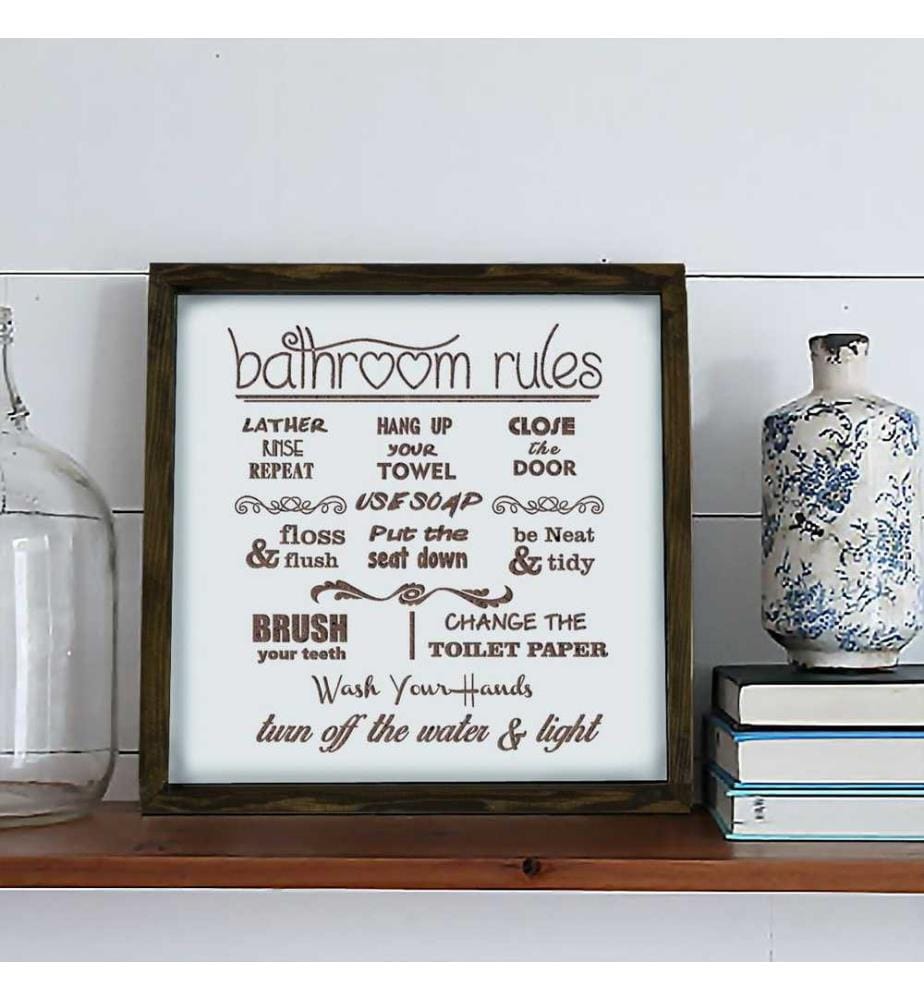 Wallxpert Decorative Framed MDF Painting, Brown … | DeinDeal