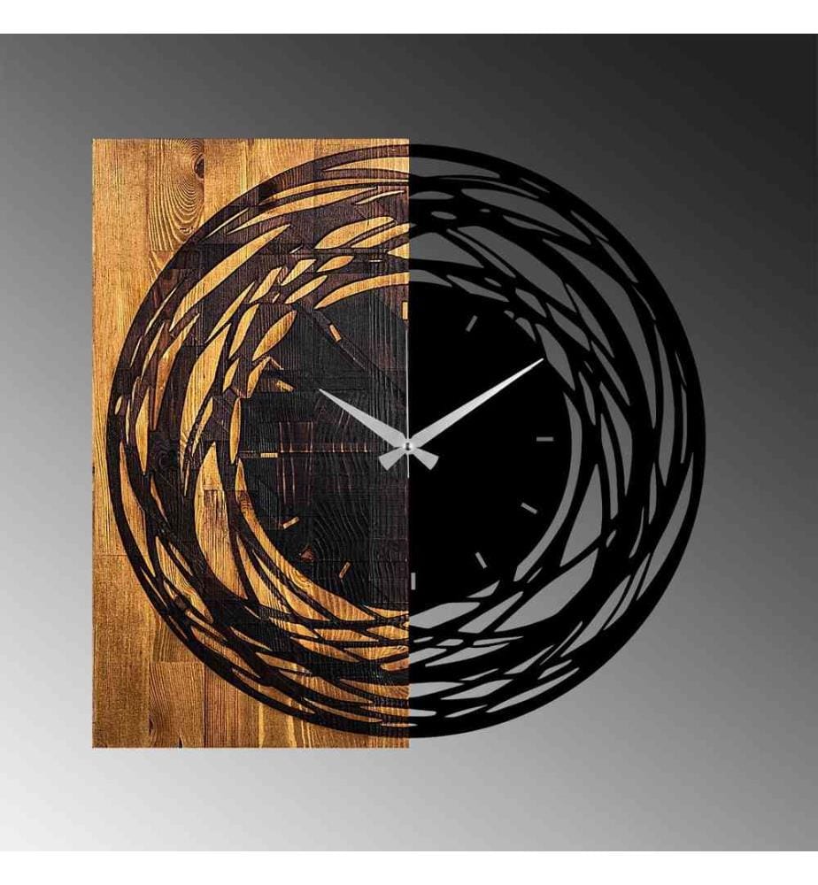 Wallxpert Decorative Wooden Wall Clock, Light Wa… | DeinDeal