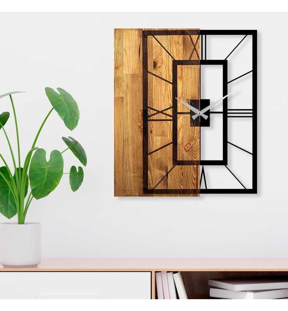 Wallxpert Decorative Wooden Wall Clock, Light Wa… | DeinDeal