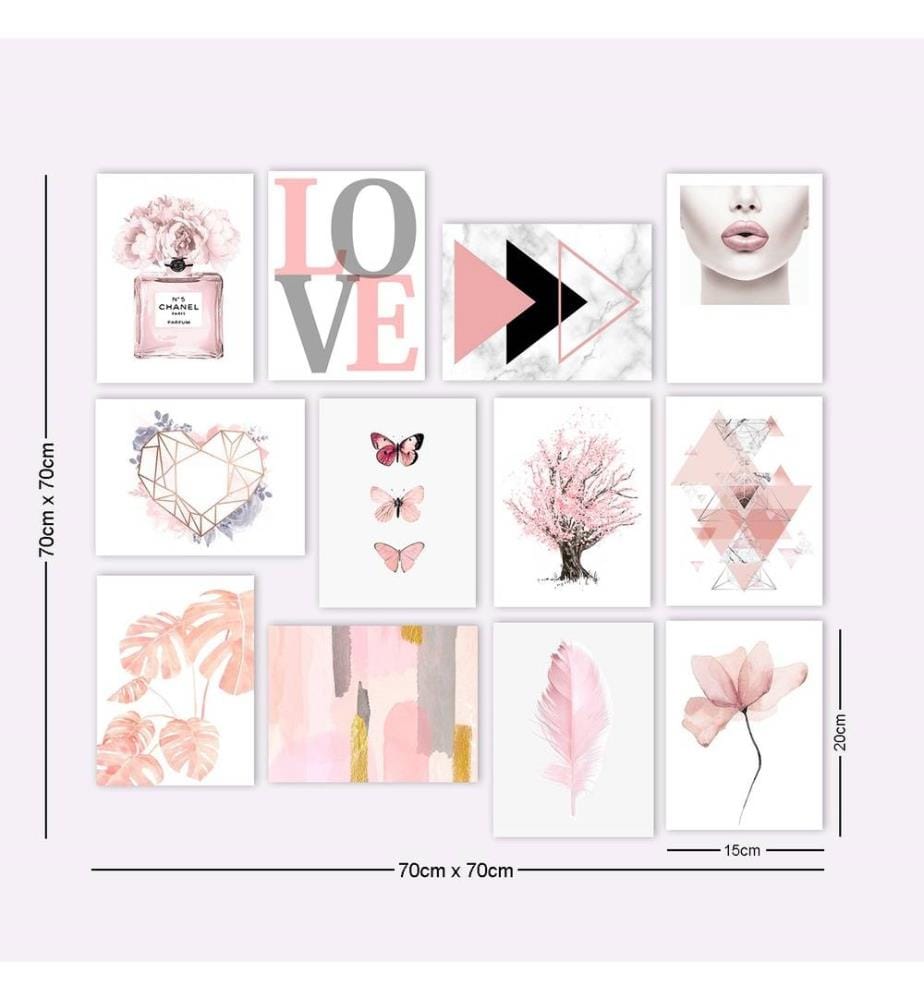 Wallxpert Decorative MDF Painting, 12 Pieces, Mu… | DeinDeal