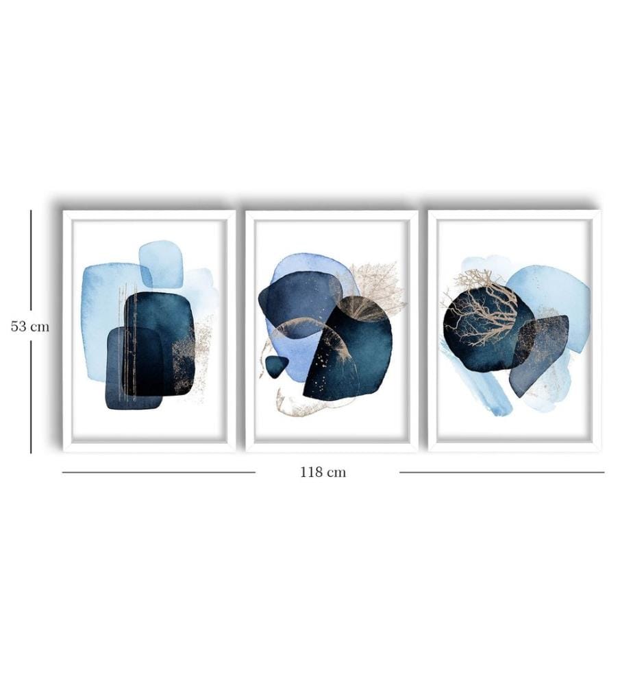 Wallxpert Decorative Framed MDF Painting, 3 Piec… | DeinDeal