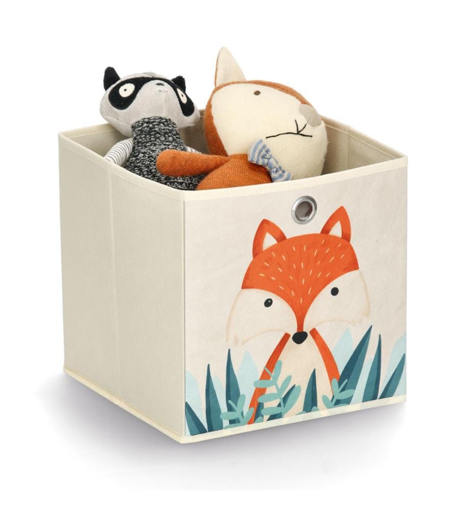 Zeller Fox Storage Box, Fleece - Beige | DeinDeal