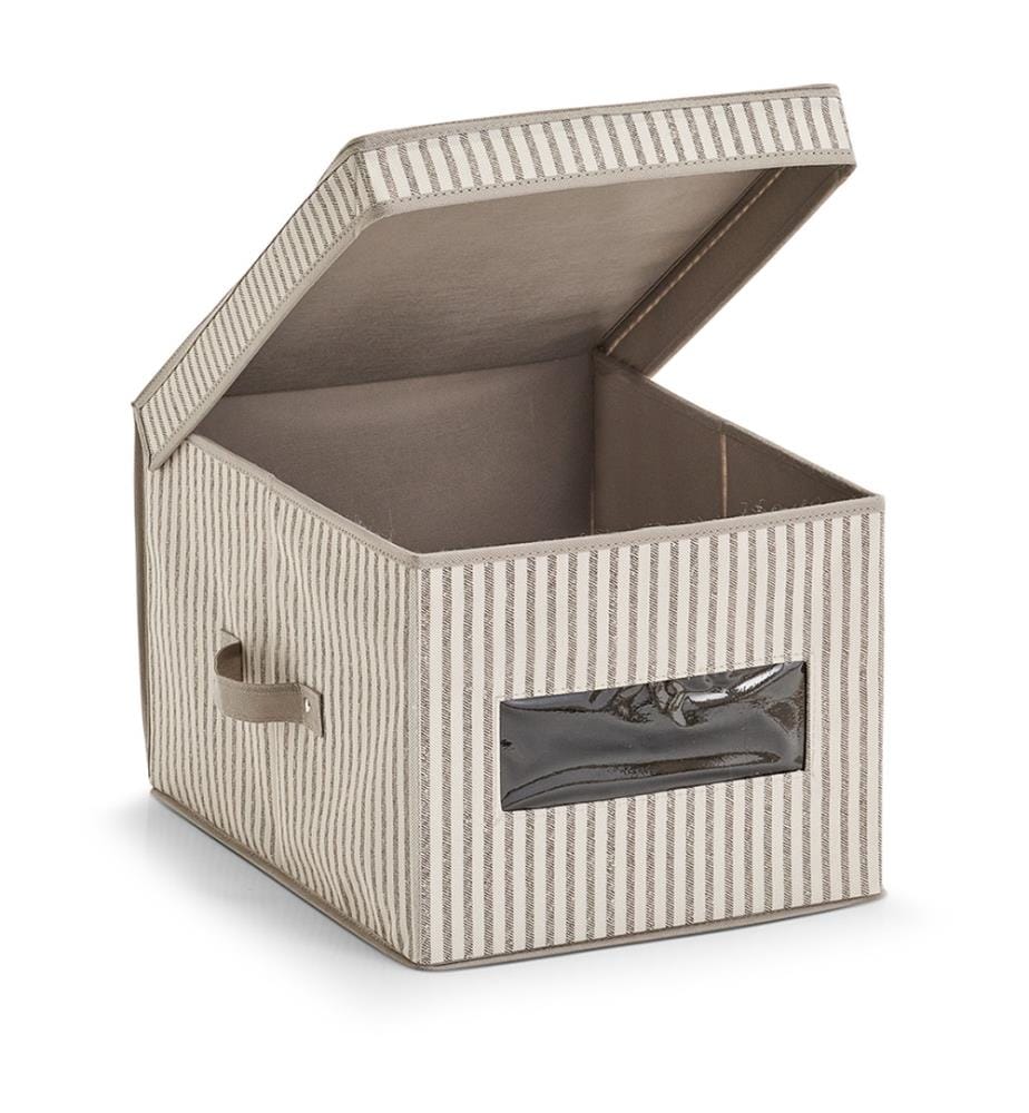 Zeller Stripes Storage Box - Beige | DeinDeal