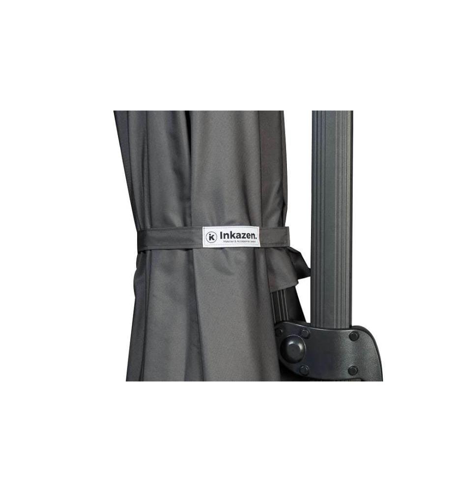 Inkazen Parasol 360° rectangle grey with cover -… | DeinDeal