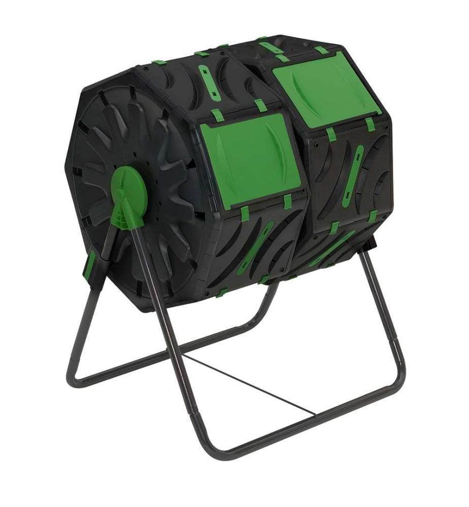 Jardikt 140L Dual Compartment Rotating Compost B… | DeinDeal