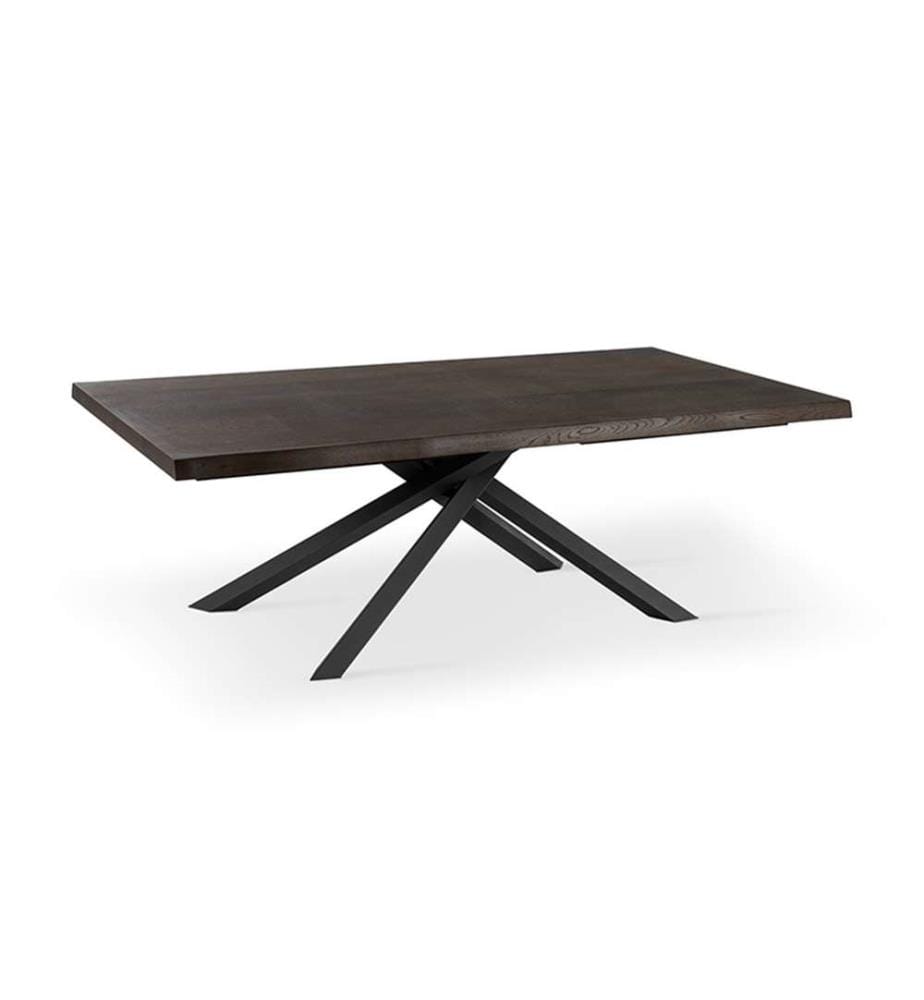Stones Table Spike 200 x 100 cm - Dark Brown and… | DeinDeal