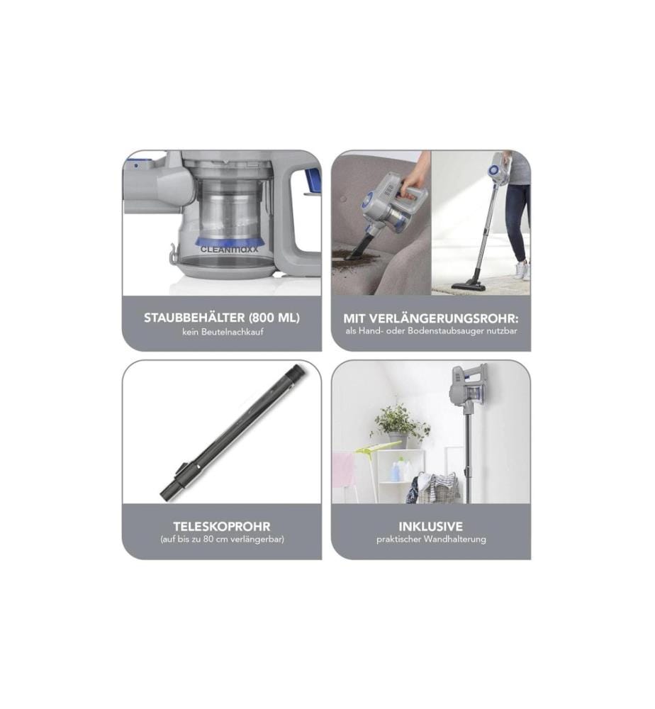 CLEANMAXX - Aspirateur à main/manche sans fil Bl… | DeinDeal